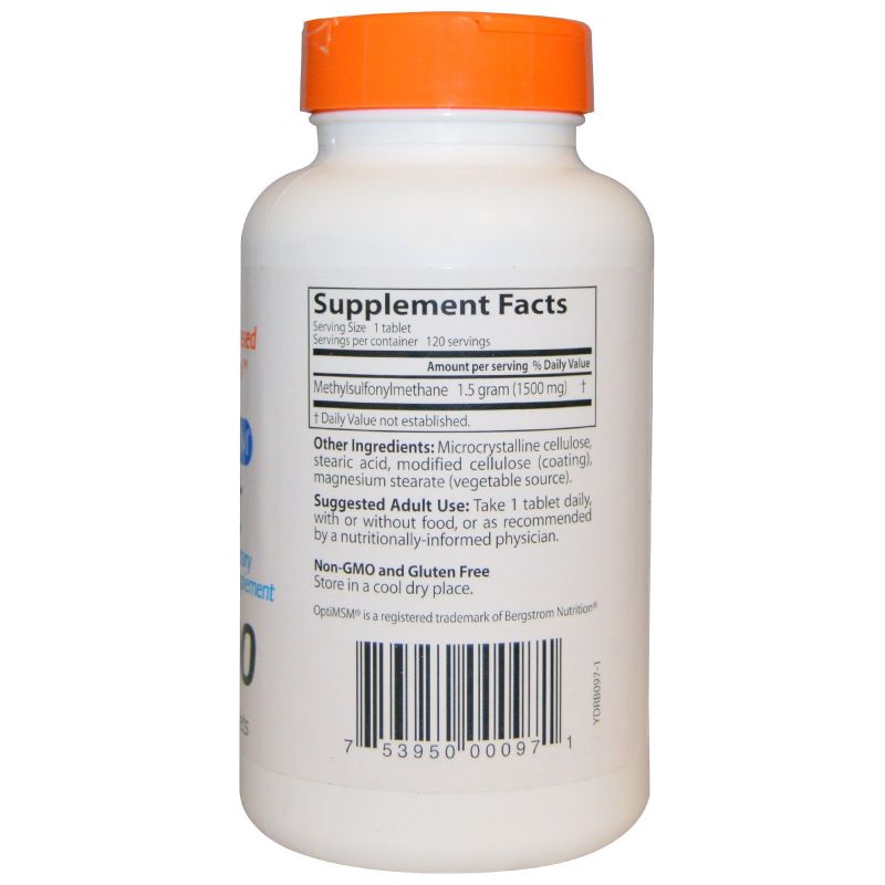 MSM (Methylsulfonylmethan) 1500 mg | 120 tablet - Nutraday.cz