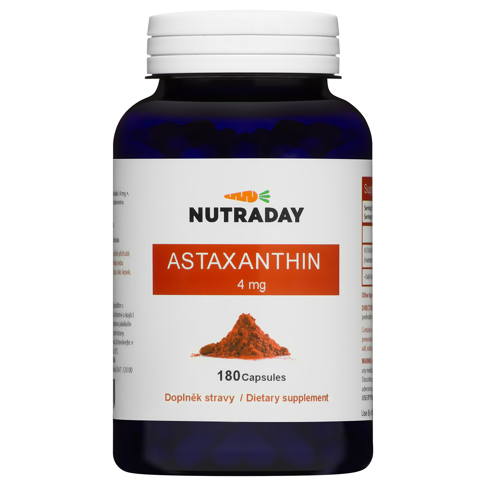 Nutraday Astaxanthin 4 mg, 180 kapslí