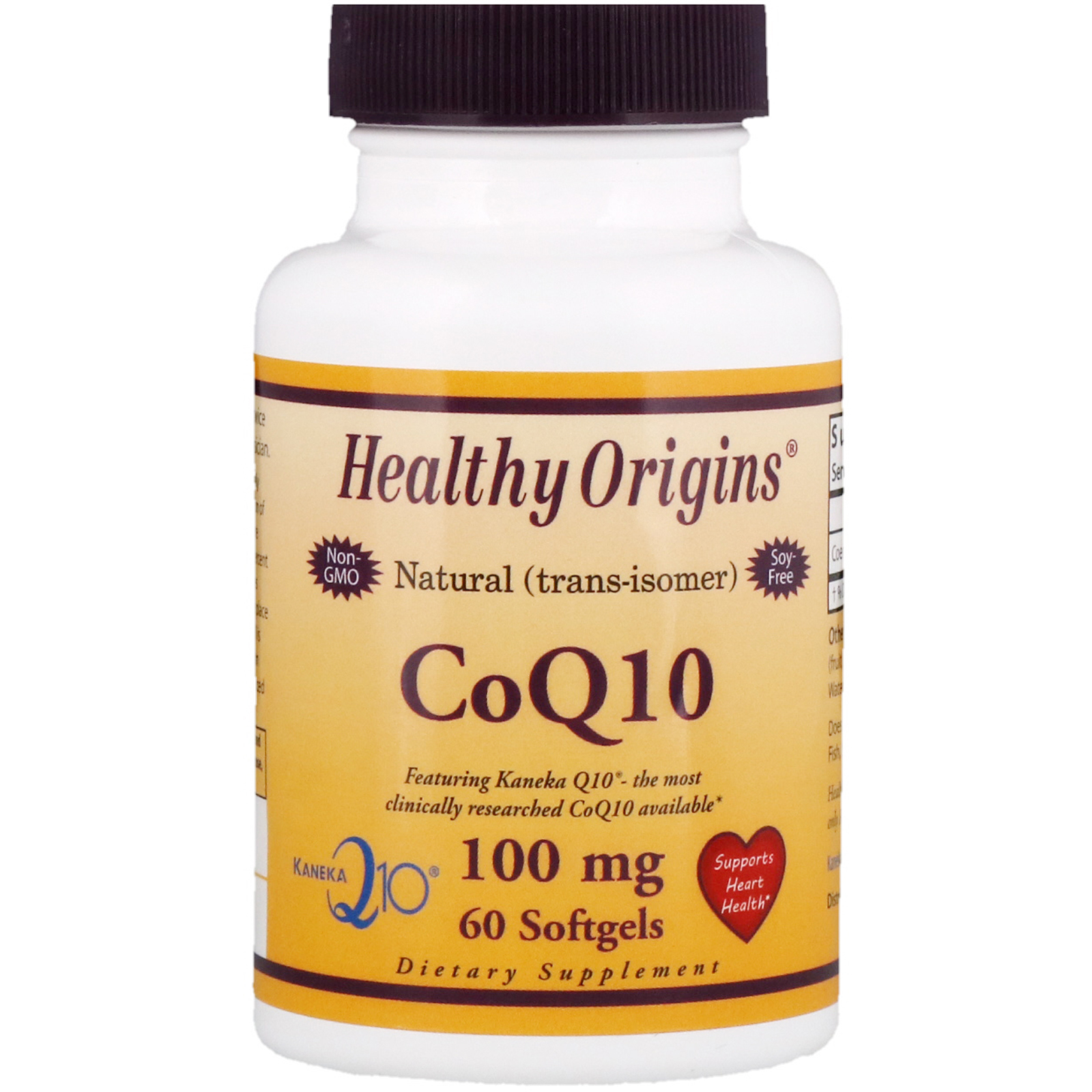 Healthy Origins Koenzym Q10 Kaneka 100 mg, 60 softgel kapslí