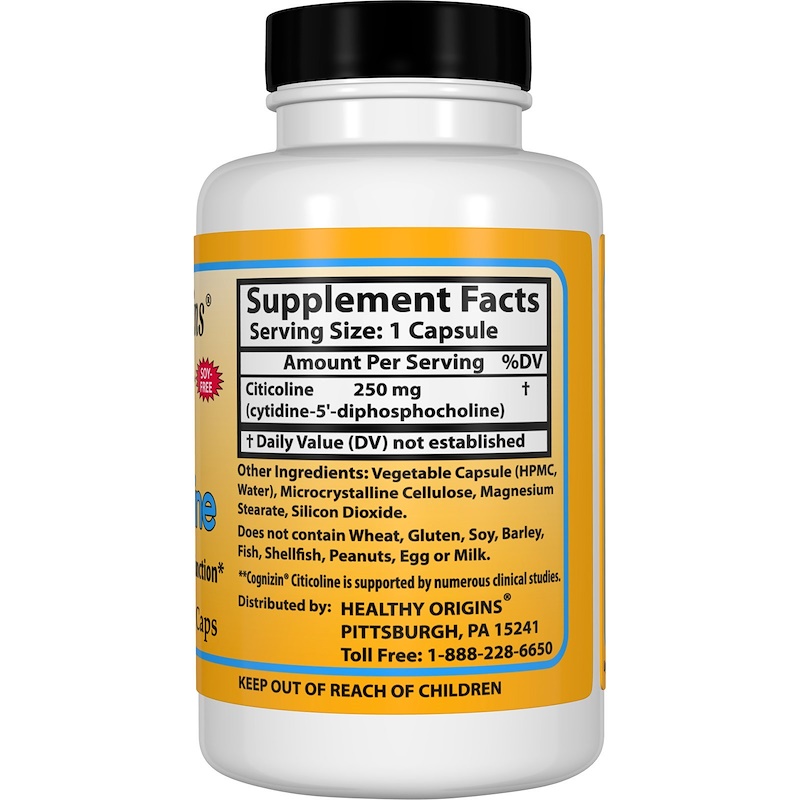 Cognizin® Citikolin (CDP-cholin) 250 mg, 30 veg.kapslí