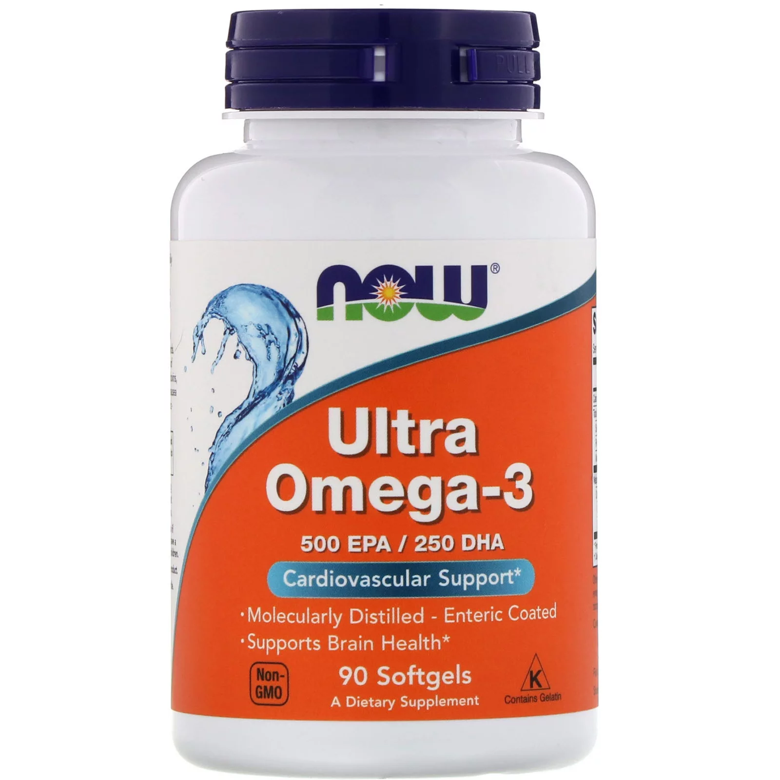 Now Foods Now Ultra Omega 3, 500 EPA/250 DHA, 90 softgel kapsle