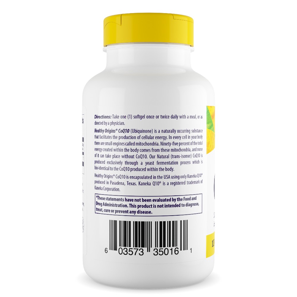 Healthy Origins Koenzym Q10 Kaneka 100 mg, 60 softgel kapslí