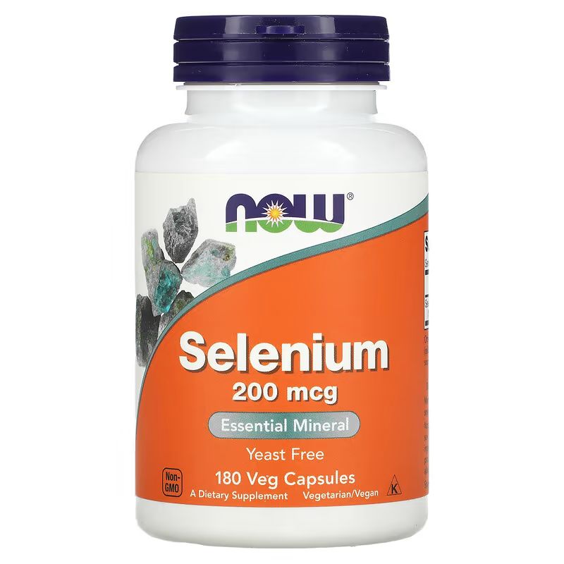 Now Foods NOW Foods, Selenium, 200 mcg, 90 rostlinných kapslí