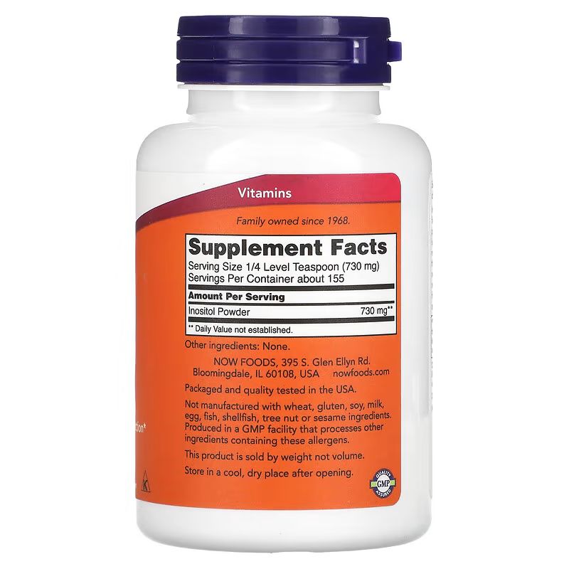 Supplements :: Vitamins :: NOW Foods, Inositol Powder, 113 g, čistý prášek