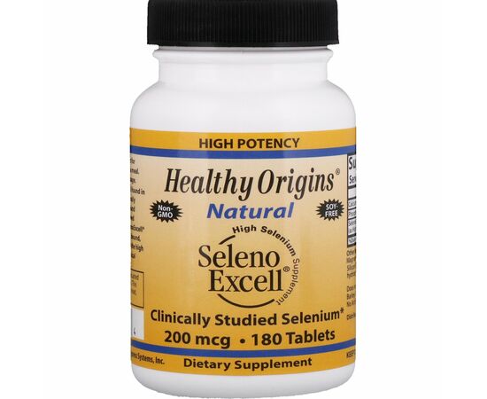 Healthy Origins Selen, Seleno Excell, 200 mcg, 180 tablet