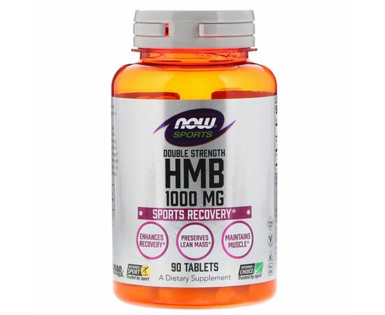 Now Foods HMB, 1000 mg, Double Strength, 1000 mg, 90 tablet