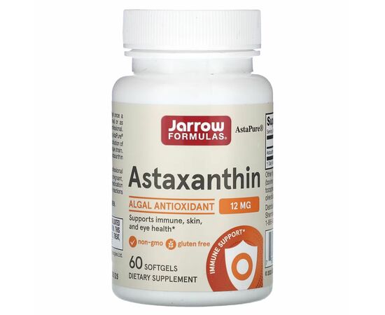 Jarrow Formulas Jarrow Formulas, Astaxanthin, 12 mg, 60 softgel kapslí
